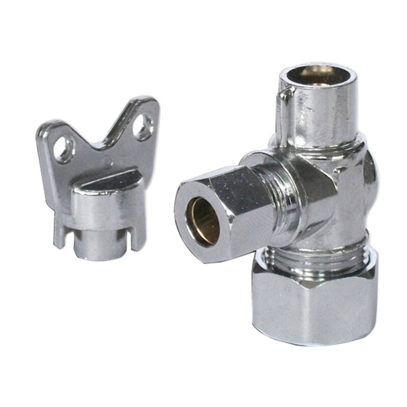Lead Free* Loose Key Stop - 1/2" Nom. Comp. (5/8 O.D.) x 3/8" O.D. Com ...