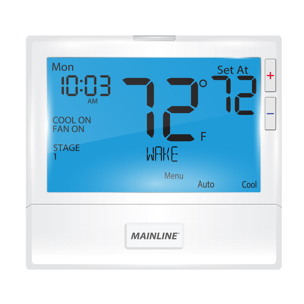 Programmable Thermostat w/ Humidity Control and Remote Sensor ...