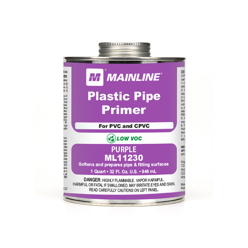32 oz Purple Primer for PVC and CPVC Cement – Mainline Collection